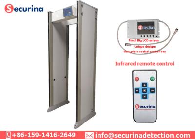 China 33 45 Pinpoint Zones Entry Metal Detector Scanner Keypad Infrared Remote Control for sale