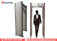China 15W Low Voltage Metal Detector Gate , Metal Walk Through Gate 8/16/24/33/45 Zones Optional for sale