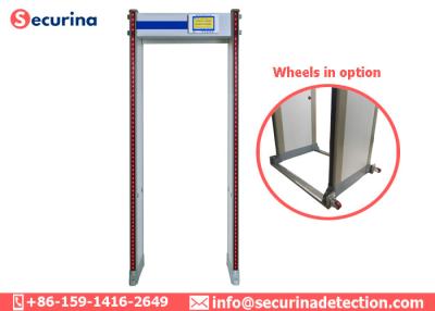 China 45 Detecting Zones Archway Metal Detector 7 Inch LCD Screen With Sound LED Alarm for sale