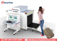 China Low Conveyor X Ray Baggage Scanner 0.2-1.2mA 58db 1000mm×800mm Tunnel Size for sale