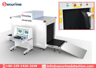 China Dual View Airport Baggage X Ray Machine , Luggage Inspection Scanner With Two Generators for sale