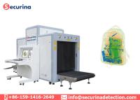 China Metro Station X Ray Baggage Scanner Diagnostic Type Adjustable Conveyor Height for sale