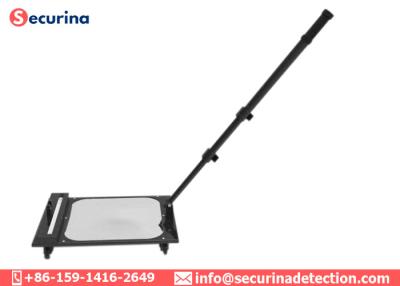 China 2m Visual Range Black Undercarriage Inspection Mirror 10CM Minimum Height Alumminum Rods for sale