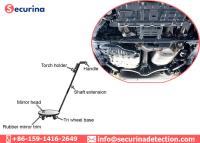 China Portable Under Vehicle Checking Mirror Car Bottom Bomb Detector Aluminum Handles for sale