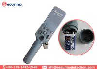 China Sound / Light Alarm Metal Hand Held Security Detector Anti Throw ABS CE Standard for sale