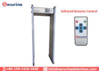 China Alarm Indicator Door Frame Metal Detector 45 Zones Arched AC100V~240V 50/60Hz for sale