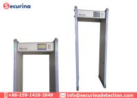 China Commercial Metal Walk Through Gate , Door Frame Metal Detector 760mm Tunnel Size for sale