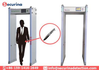 China 15W WTMD Walk Through Metal Detector 33 Zones 7 Inch LCD 760mm Width for sale