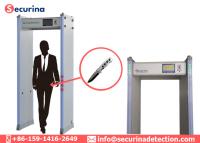China IP65 Waterproof Walk Through Body Scanner Door Gate 45 Zones For Airport Military School for sale