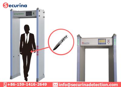 China IP65 Waterproof Walk Through Body Scanner Door Gate 45 Zones For Airport Military School for sale