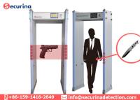 China Alarm Indicator Door Frame Metal Detector 45 Zones Arched AC100V~240V 50/60Hz for sale