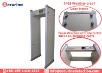 China Full Body Metal Detector Door Frame Security Gate IP65 Waterproof 7'' LCD Screen Display for sale