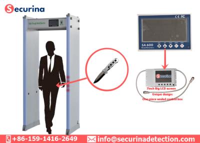 China Sound Light Alarm Archway Metal Detector 45 Zones For Access Control Security for sale