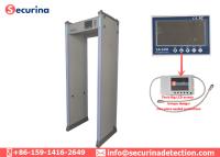 China AC100V~240V Walk Through Metal Detector Gates 45 Zones With Directional Counter for sale
