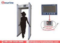 China Full Body Metal Detector Door Frame Security Gate IP65 Waterproof 7'' LCD Screen Display for sale