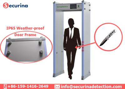 China Door Frame Metal Detector , Security Walk Through Gate 45 Detecting Zones for sale