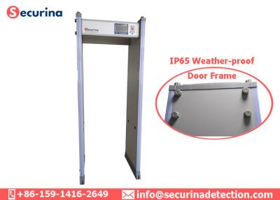 China 300 Level High Sensitivity Door Frame Metal Detector Multi Detecting Zones IP65 Waterproof for sale