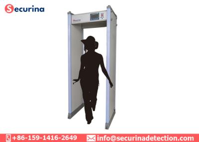 China Infrared Remote Control Full Body Metal Detectors , Metal Detector Door 60 Detecting Areas for sale