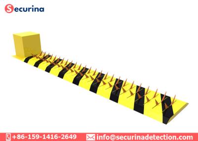China Stainless Steel Traffic Spike Barrier , Secure Tire Killer Anti Collision Warning for sale