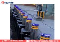 China 6mm Thickness Size Hydraulic Rising Security Bollards 220V Industrial Grade Hydraulic Cylinderc for sale