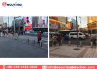 China Diameter 216mm Parking Security Bollards Retractable Anti Collision For Road Blocking for sale