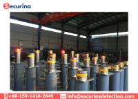 China 6mm Thickness Size Hydraulic Rising Security Bollards 220V Industrial Grade Hydraulic Cylinderc for sale