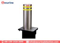 China 600mm Height Electric Rising Bollards , Hydraulic Bollard System 304 Stainless Steel for sale
