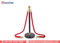 China Stainless Steel Crowd Control Stanchions And Ropes Airport Pole Stanchion Velvet Rope Barrier for sale