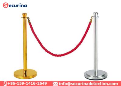 China Safety Line Pole Rope Stanchion Cording Off Queue Barrier Ball Top Classical Airport Queuing for sale