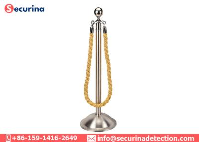 China 1500mm Length Crowd Control Barrier Bank Safety Belt Stanchion Queue Pole Stanchion for sale