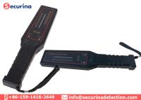 China LED Signal Alarming Security Metal Detector Wand Power Supply By 9V Battery for sale