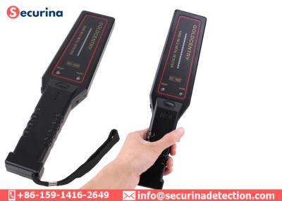 China Airport Portable Security Metal Detector Wand Mini Size 9V Battery Power Supply for sale