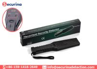 China LED Signal Alarming Security Metal Detector Wand Power Supply By 9V Battery for sale