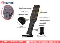 China Metro Station Handheld Metal Detector Security Check High Sensitivity 9V Battery for sale