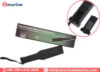 China Airport Portable Security Metal Detector Wand Mini Size 9V Battery Power Supply for sale