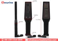 China Portable Hand Held Metal Detector 9V Battery With LED Signal Strength Indicator for sale