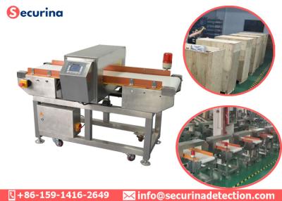 China Stainless Steel 304 Frame Metal Detector Food Processing Industry Automatic Stop for sale