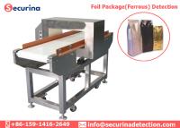China Commercial Grade Bakery Metal Detector Aluminium Film Horizontal Belt Type for sale