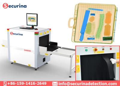 China 60x40cm Tunnel Size X Ray Baggage Scanner Machine 4 Color Scanning Image 38-40AWG for sale