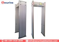China 7 Inch LCD Screen Metal Detector Gate 33 Zones For Hotel / Church / Shopping Mall for sale