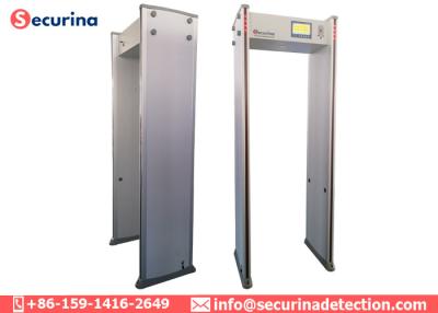 China 7 Inch LCD Screen Metal Detector Gate 33 Zones For Hotel / Church / Shopping Mall for sale