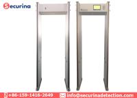 China 7 Inch LCD Screen Metal Detector Gate 33 Zones For Hotel / Church / Shopping Mall for sale