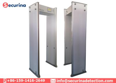 China 7 Inch LCD Display Door Frame Metal Detector 33 Pinpoint Zone For Doorways Access Control for sale