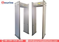 China DC 100-240V Adapter Door Frame Metal Detector 7'' LCD Display Two LED Light Bar Alarming for sale