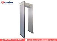 China Airport Door Frame Metal Detector Stationary Body Scanner With LED Light Bar Alarming for sale