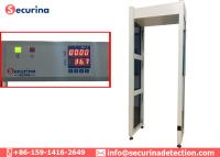 China Walk Through Body Fever Scanner Non-Touch Human Thermometer Door For Covid-19 Prevention for sale