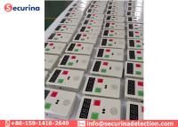 China White Iron Portable Body Temperature Screening Box With LED Light / Sounds Alarm for sale