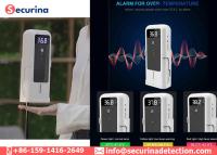 China ABS Shell Portable Body Temperature Detection Hands Sanitizer Disinfection Station with Digital LED Screen for sale
