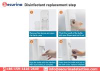 China 1-5CM Measuring Distance No-Touch Thermometer Hands Disinfect Equipment With 300ML Disinfectant Built-In for sale