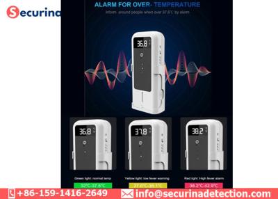 China CE FCC Certificated Automatic Infrared Thermometer Hand Sanitizer Dispenser with Tripod Stand for sale